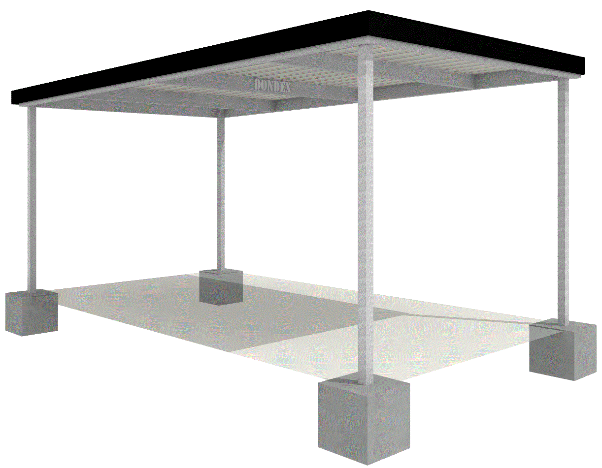 Skillion Carport Kit 3.1 x 5.5 x 2.4 | Dondex Sheds