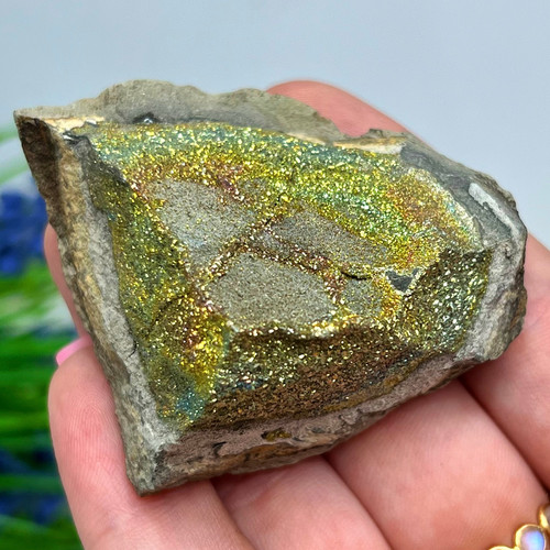 Natural Rainbow Pyrite - Volga River, Russia | Valley Crystal Shop