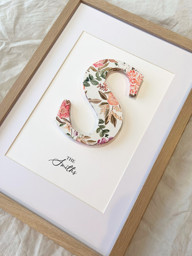 Textured Personalised Initial | Knots & Letters