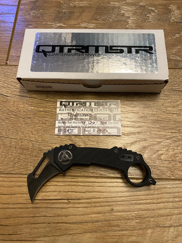 Quartermaster QTR-5 Theodore "T.C." CalvinKarambit Frame Lock Knife ...