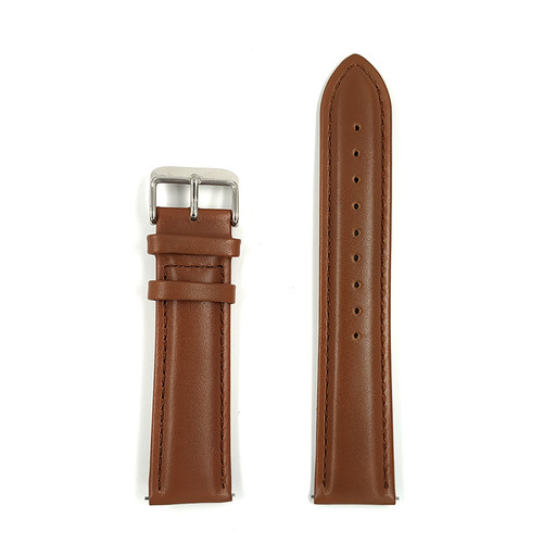 22mm Brown Leather Watch Strap | Strapshk