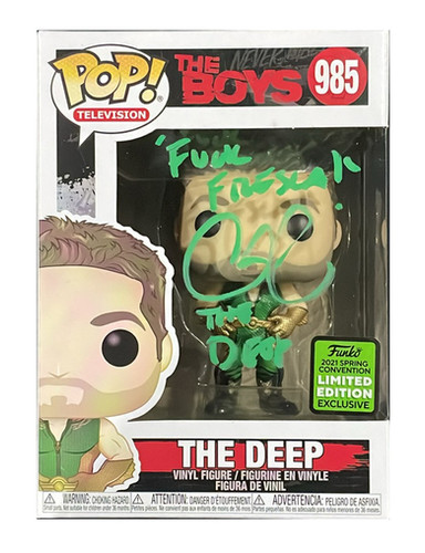 The Boys "The Deep" #985 Funko Pop Signed by Chace Crawford | Action ...