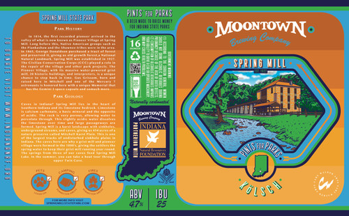 Pints for Parks Label: Spring Mill | moontownbeer