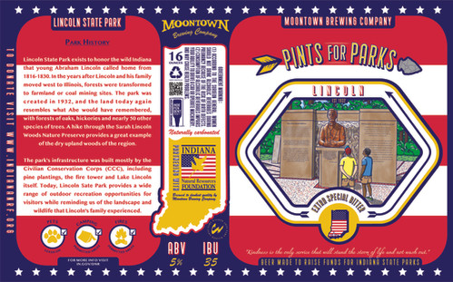Pints for Parks Label: Lincoln | moontownbeer