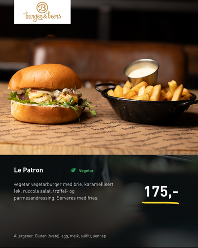 Meny - Spis ute ugå - Stavanger