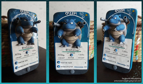 Pokemon GO - Blastoise - One of a kind clay sculpture ...