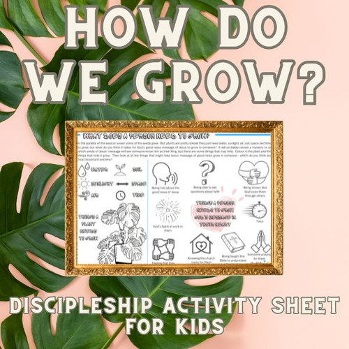 FREE Parable of sower Discipleship Activity Sheet | Faith Fillers