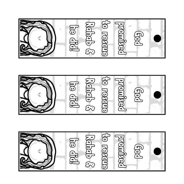god rescues rahab coloring pages