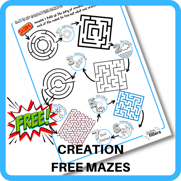 FREE Creation Maze Printable | Faith Fillers