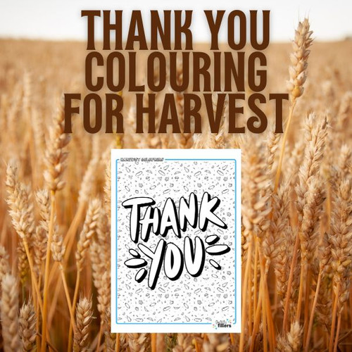 Harvest Thank You Colouring | Faith Fillers