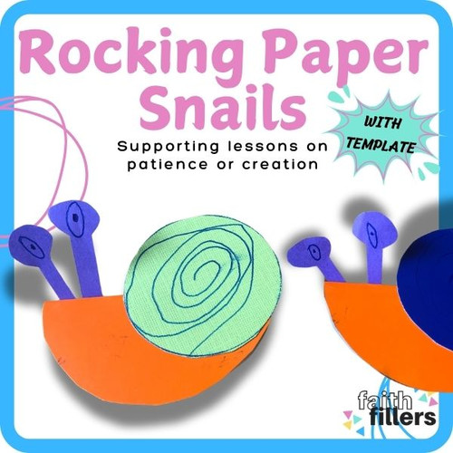 FREE Rocking Snails Craft | Faith Fillers