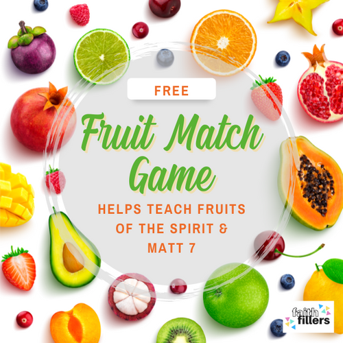 FREE Fruit Match Game Printable | Faith Fillers