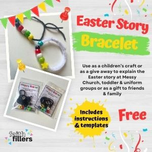 FREE Easter Story Bracelet Craft or Give away | Faith Fillers