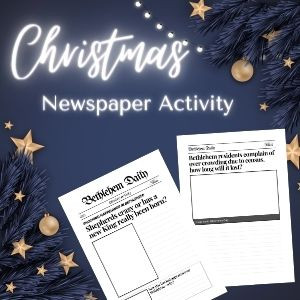 FREE Create your own Christmas Newspaper Activity | Faith Fillers