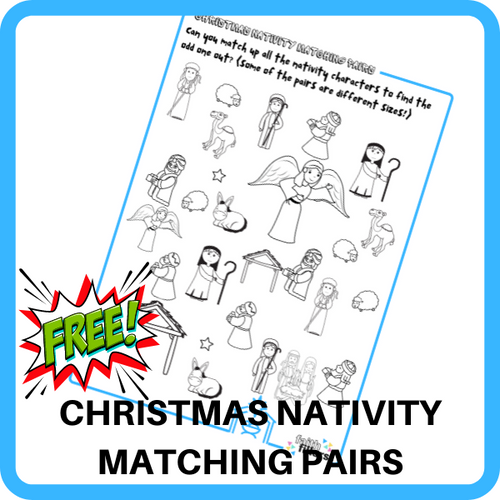 FREE Christmas Nativity Matching Pairs Printable | Faith Fillers