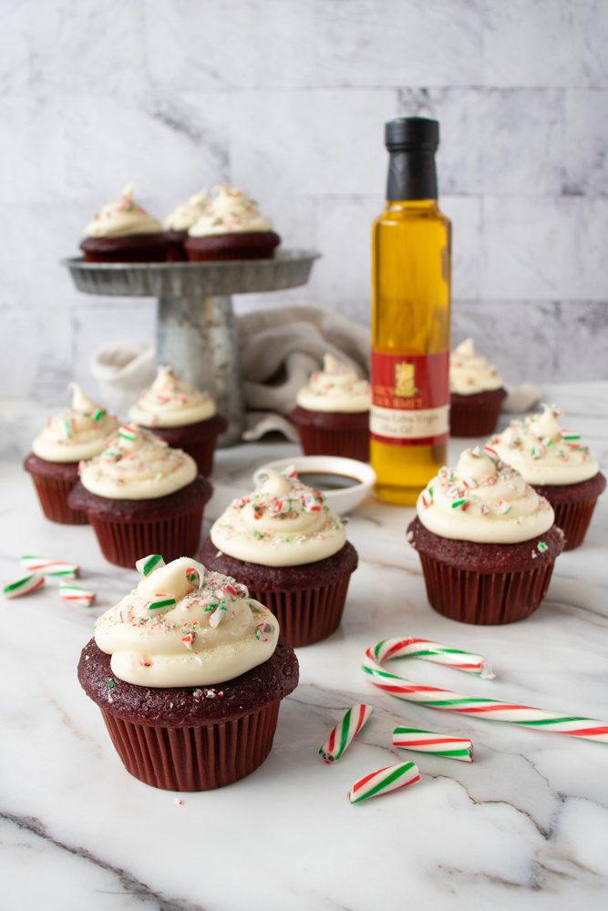Red Velvet Peppermint Cupcakes