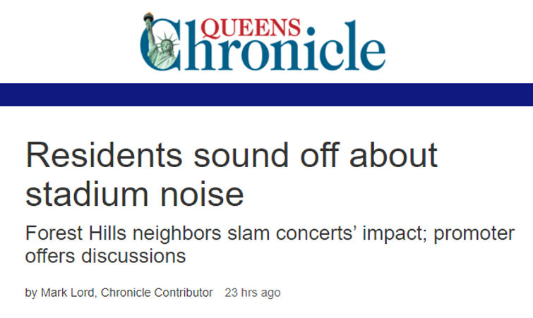 Residents sound off about stadium noise Residents sound off about stadium noise