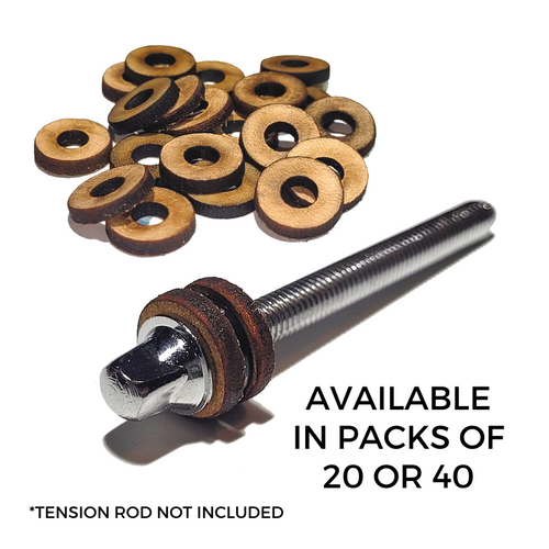 Leather Tension Rod Washers | Creative Percussion | Handmade in the USA