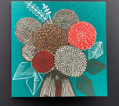 "Geometry I" greeting card | mashaandtheprints