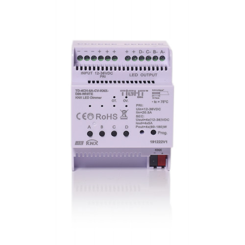 KNX 4CH DIM DIN Single color CV | tight