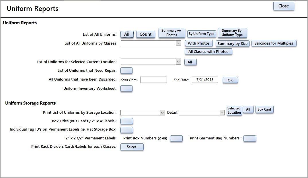 Music Dept Inventory Database