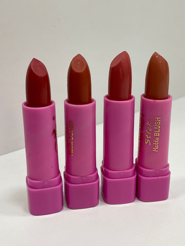 Set 4 rubores matte en barra - Pink Key | Maquillaje Uruguay