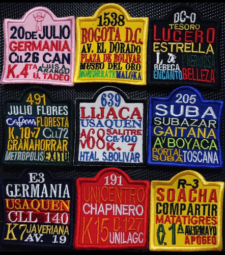 Tablitas de bus (6.4 x 6.0) | PARCHE C BORDADOS