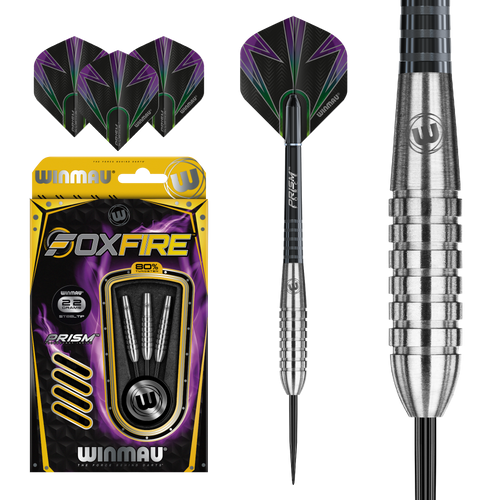 Winmau Foxfire Steel Tip Dart Set | Red Rose Darts