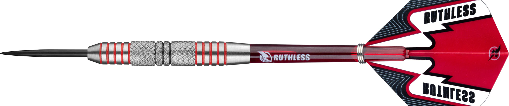 Ruthless Winners Black & Red - Centre Knurl - Steel Tip Dart Set - 28g ...
