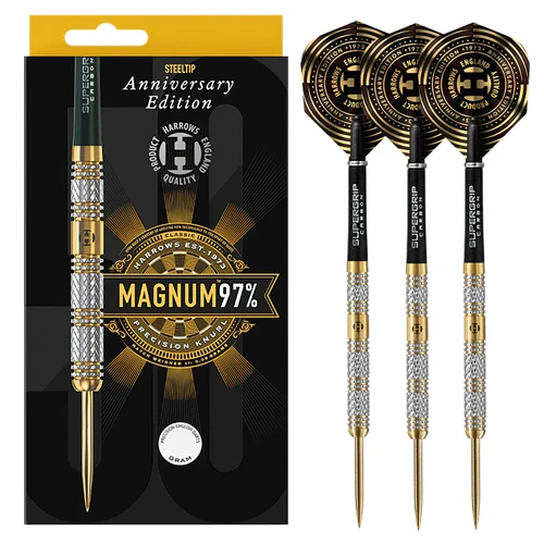 Harrows Magnum ANNIVERSARY EDITION 97% Tungsten Steel Tip Dart Set ...