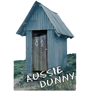 Aussie Dunny (Shape Postcard) | australia-postcards
