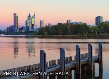 Perth Western Australia (Swan River City View) Postcard | australia ...