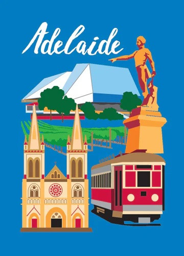Adelaide South Australia (Icons) Postcard | australia-postcards
