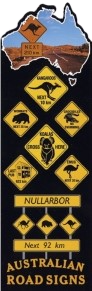 Australian Road Signs (Bookmark) | australia-postcards
