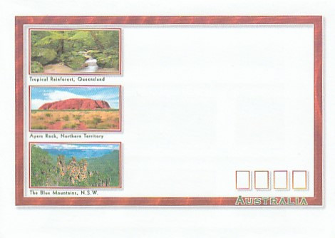 Australia Scenes (15 Envelopes) | australia-postcards