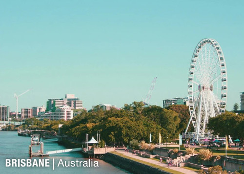 The Wheel of Brisbane Postcard | australia-postcards