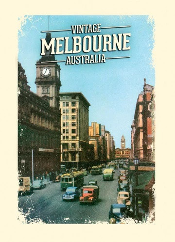 Vintage Melbourne Australia (Elizabeth Street) Postcard | australia ...
