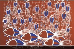 Trapping Fish by Rachel Roberts | australia-postcards