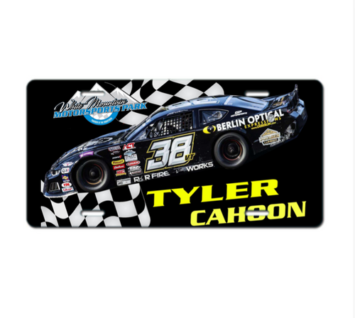 Tyler Cahoon License Plates | VT&NH Racing News