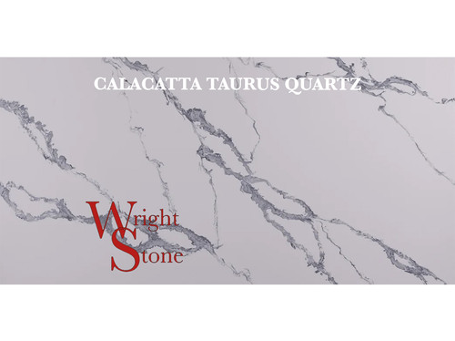 Calacatta Taurus Quartz Sample | Wright Stone