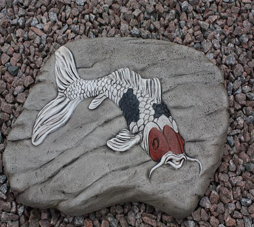 Large Japanese Koi Fish Paving Slab / Stepping Stone | Berkshire Stoneware