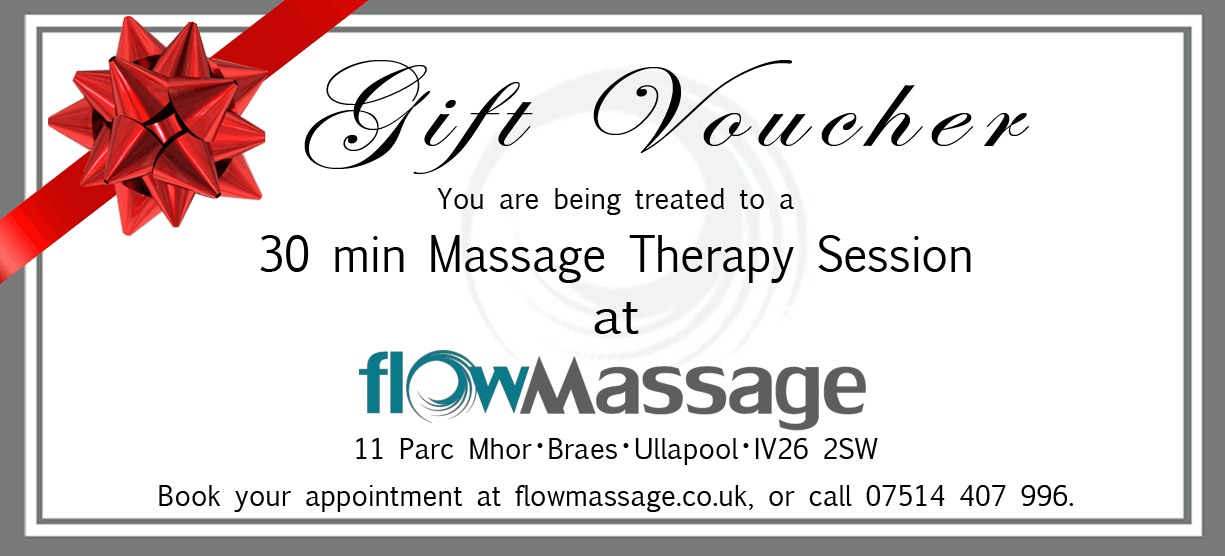 30 min Massage Therapy Voucher | -flow-massage-