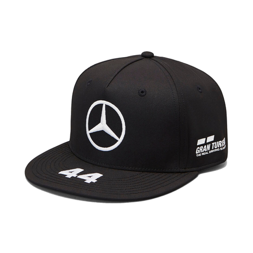 Mercedes AMG F1 Lewis Hamilton #44 Flatbrim Cap - Black | Box Prime Store