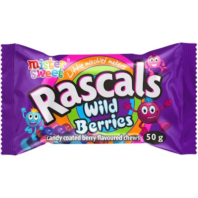 Rascals Wild Berries 50g Bag | Saonlinegsy