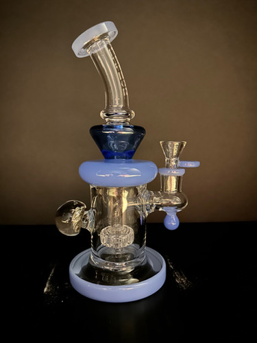 Pulsar Tear Drop Water Pipe With Marble | Smokey's Pipe Dreams