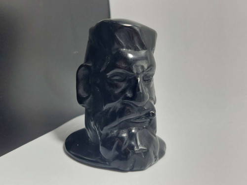 Obsidian head | The Crystal Cave