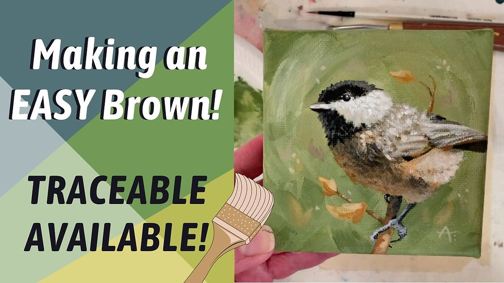 ACRYLIC BIRD Painting Process! By: Annie Troe