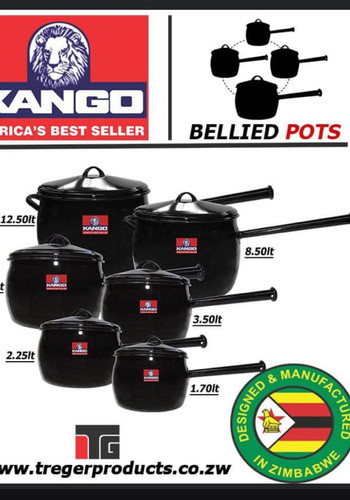 Kango Bellied pots 6piece set | GazMart
