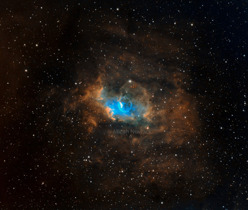 Bubble Nebula on Metal | Country Astronomer