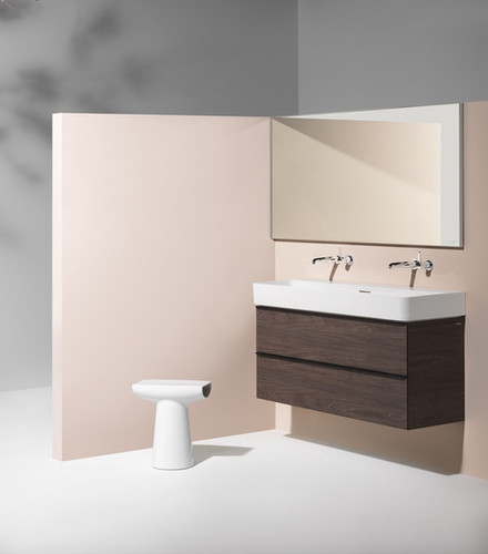 Laufen Val 1200mm Double Basin With Base Vanity Unit | bathworks